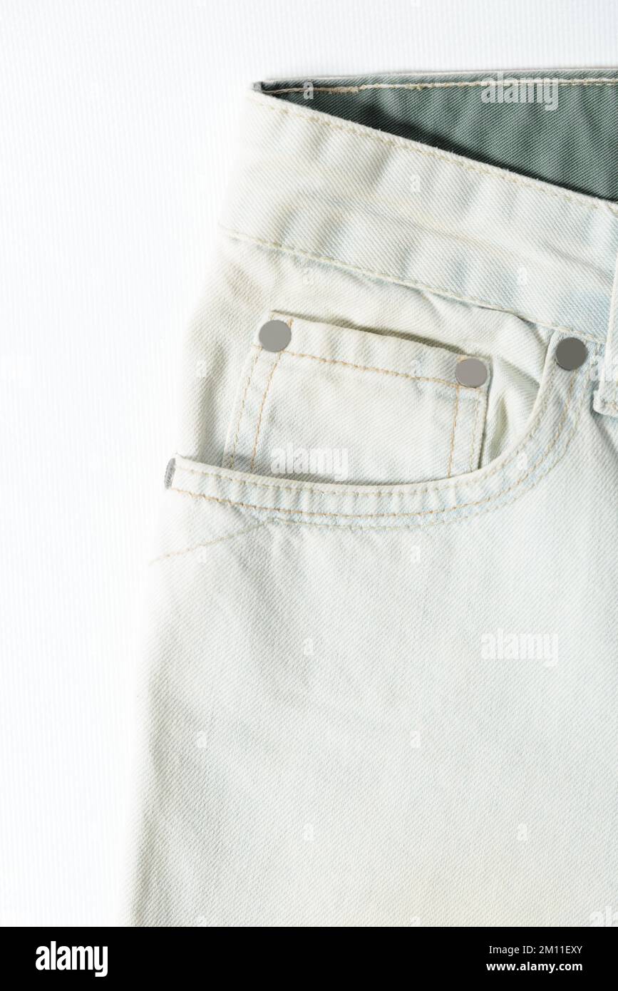 Jeans detail closeup trousers hi-res stock photography and images - Alamy