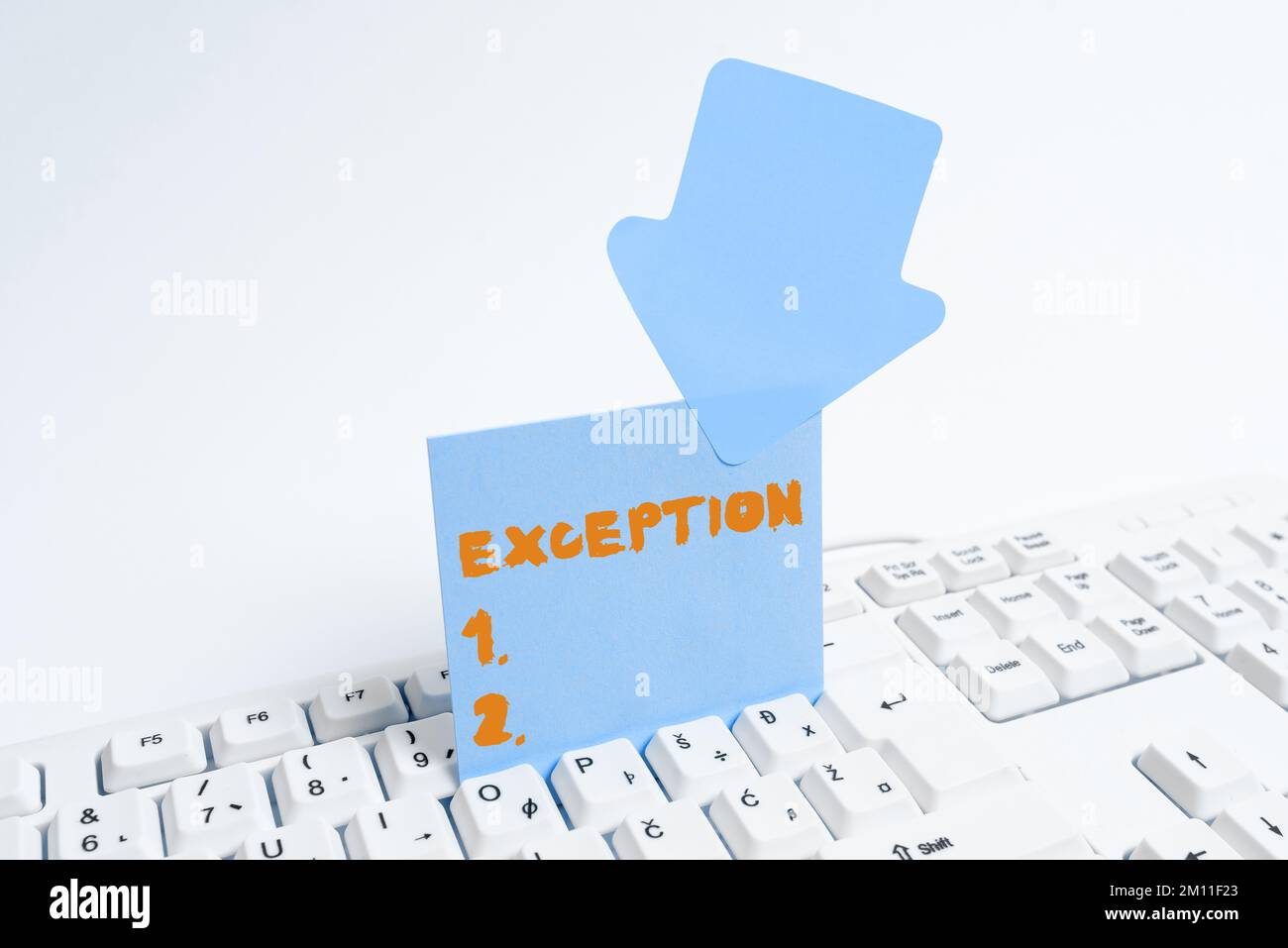 Handwriting text Exception. Word for person or thing that is excluded ...