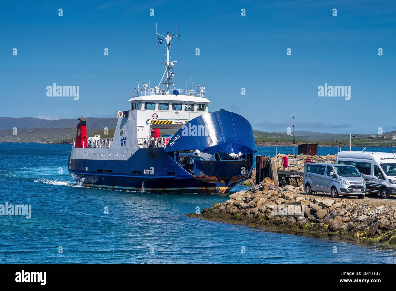Inter Island Vehicle Ferry, Shetland Stock Photo - Alamy