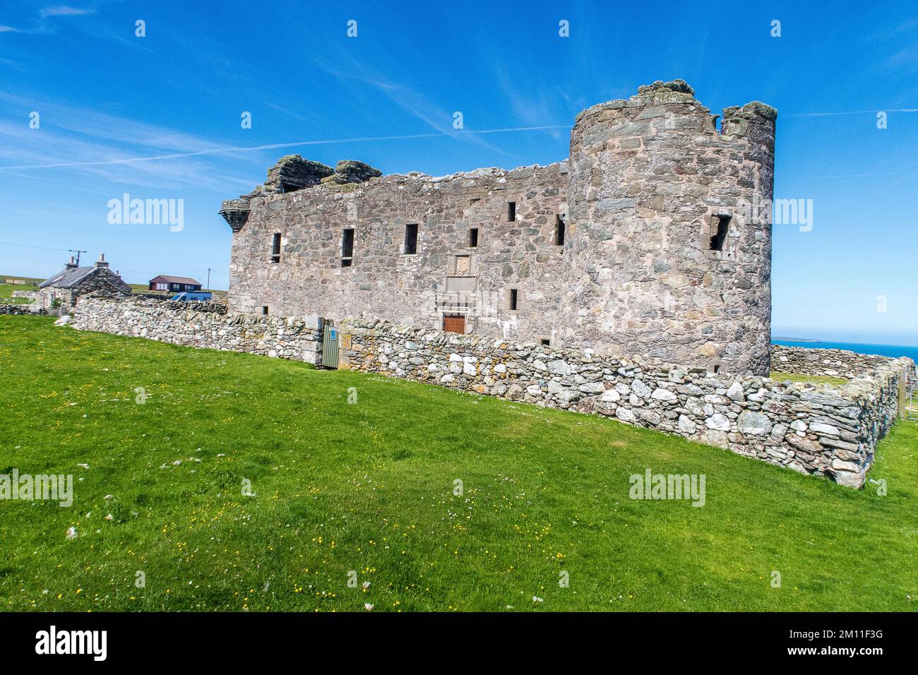 Muness Castle, Unst, Shetland Stock Photo - Alamy