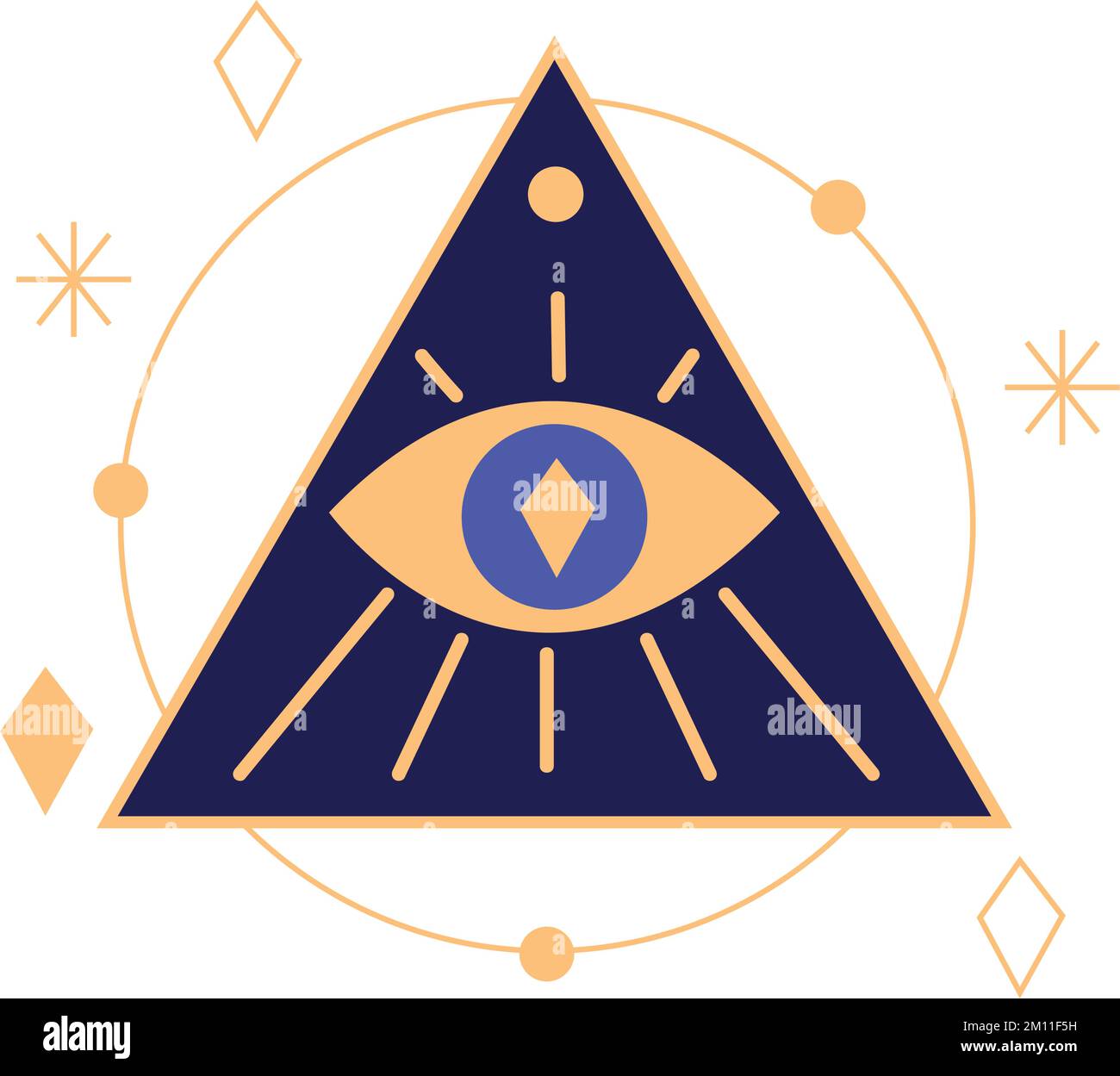 triangle with eye alchemy Stock Vector Image & Art - Alamy