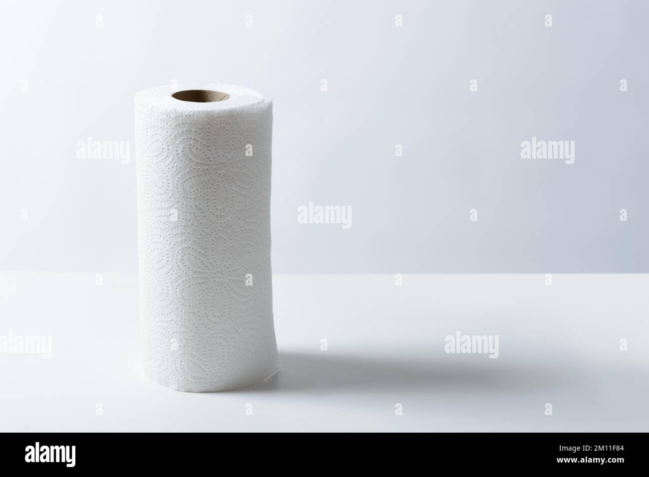 Paper towel on a white background Stock Photo - Alamy