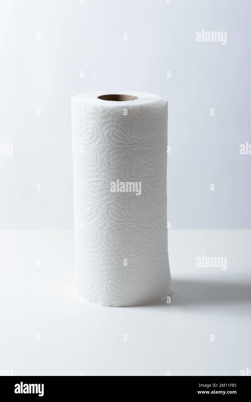 Paper towel on a white background Stock Photo - Alamy