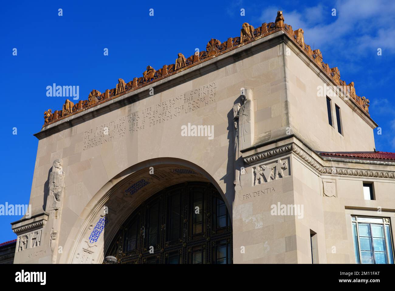 PHILADELPHIA, PA -1 DEC 2022- View of the Perelman Building, formerly ...