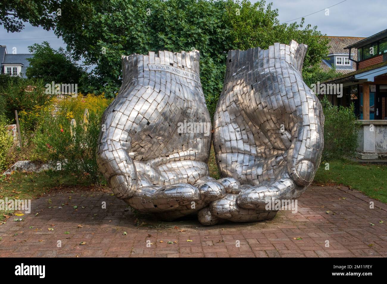 Woodbridge hands sculpture hi-res stock photography and images - Alamy
