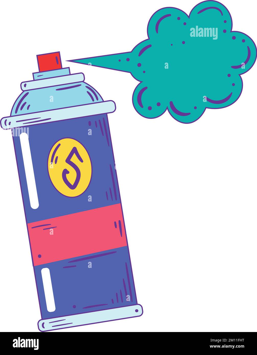 spray paint bottle nineties Stock Vector Image & Art - Alamy