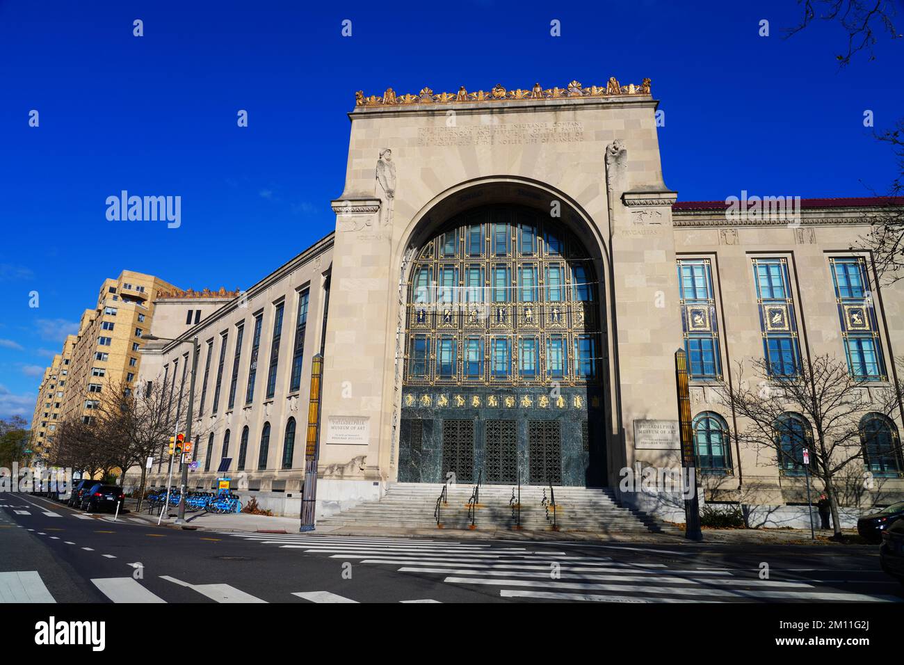 PHILADELPHIA, PA -1 DEC 2022- View of the Perelman Building, formerly ...