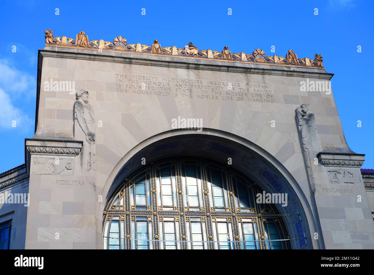 PHILADELPHIA, PA -1 DEC 2022- View of the Perelman Building, formerly ...