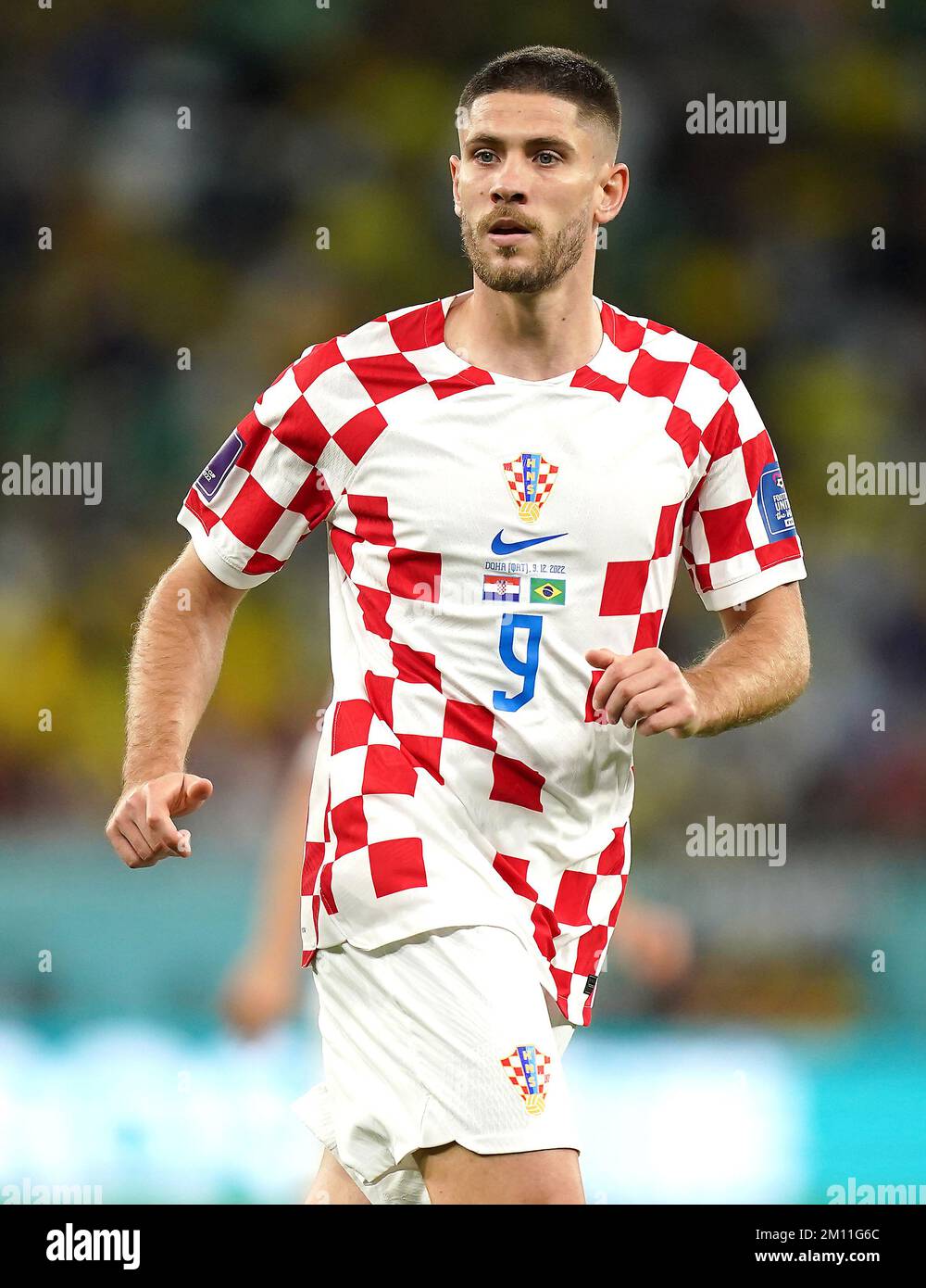 Croatia's Andrej Kramaric in action during the FIFA World Cup Quarter ...