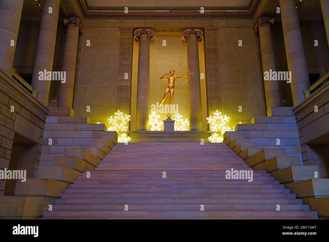 PHILADELPHIA, PA -1 DEC 2022- View of the Philadelphia Museum of Art ...
