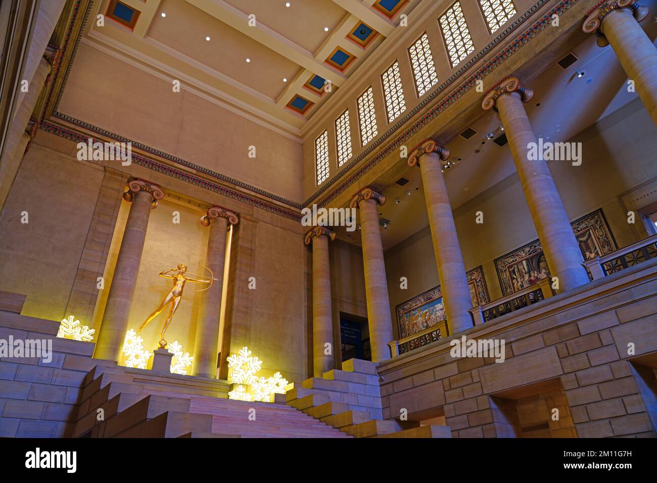 PHILADELPHIA, PA -1 DEC 2022- View of the Philadelphia Museum of Art ...