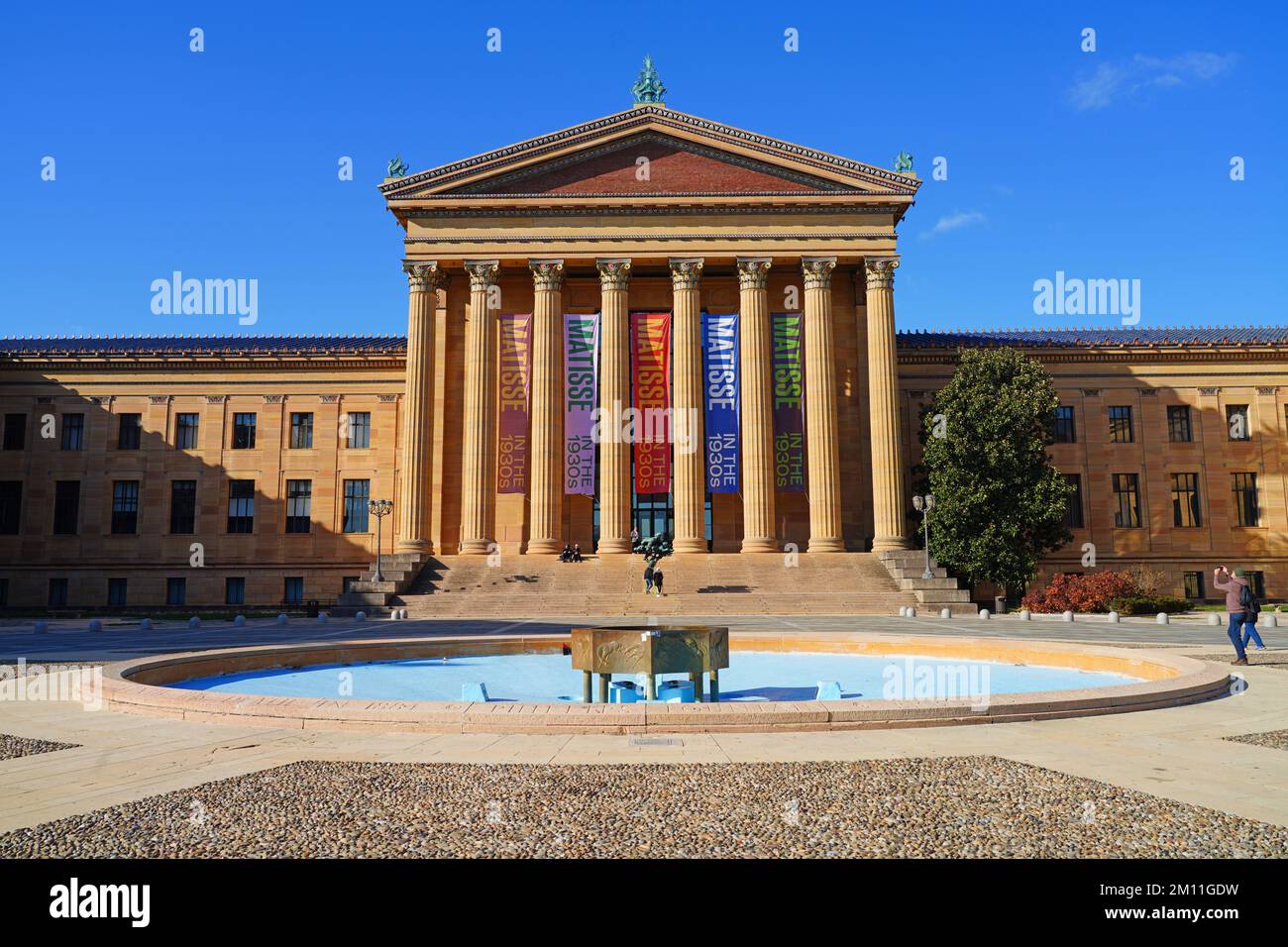 PHILADELPHIA, PA -1 DEC 2022- View of the Philadelphia Museum of Art ...