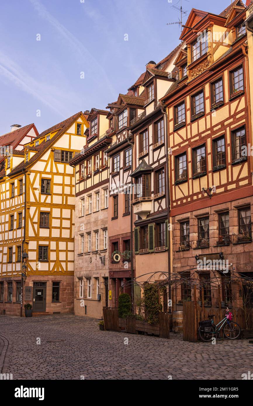 Weißgerbergasse, lane with half-timbered medieval houses, best ...