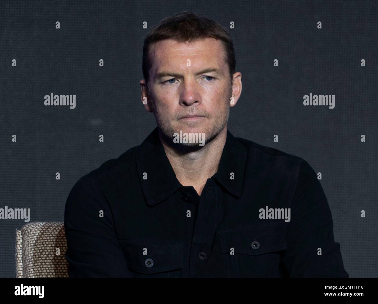 Seoul, South Korea. 9th Dec, 2022. Australian actor Sam Worthington ...