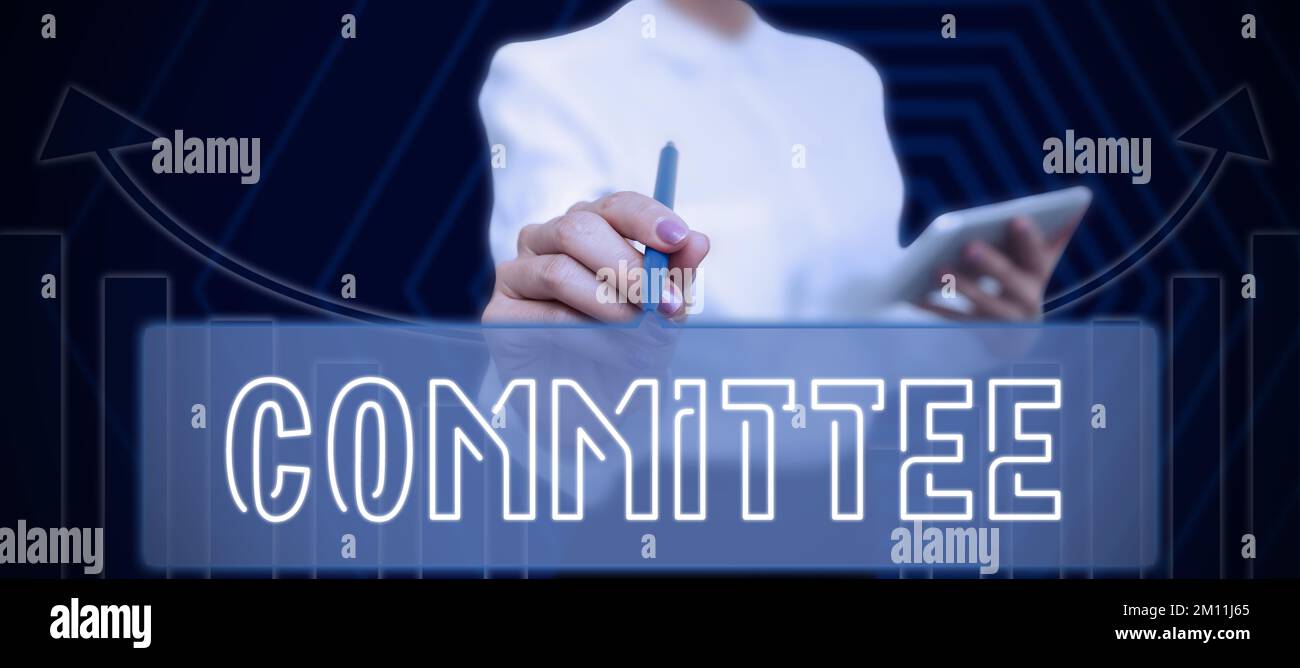 Conceptual display Committee. Word Written on Group of people appointed ...