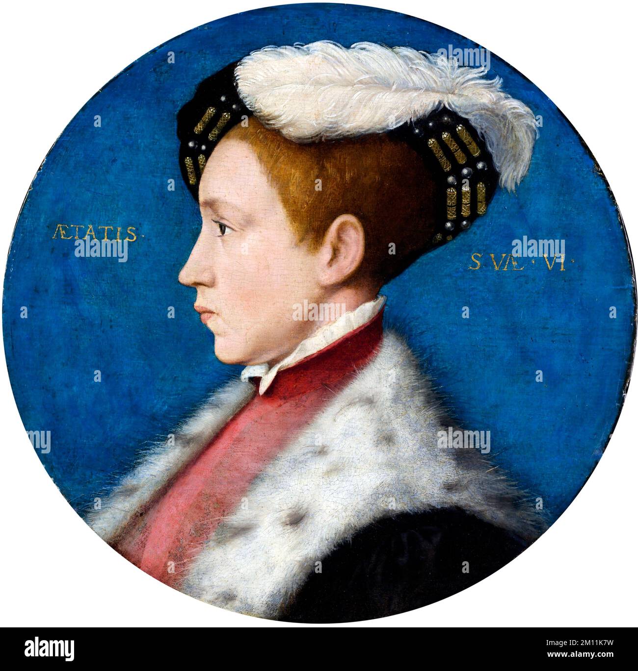 Edward VI. Portrait of King Edward VI of England (1537-1553) when Duke ...