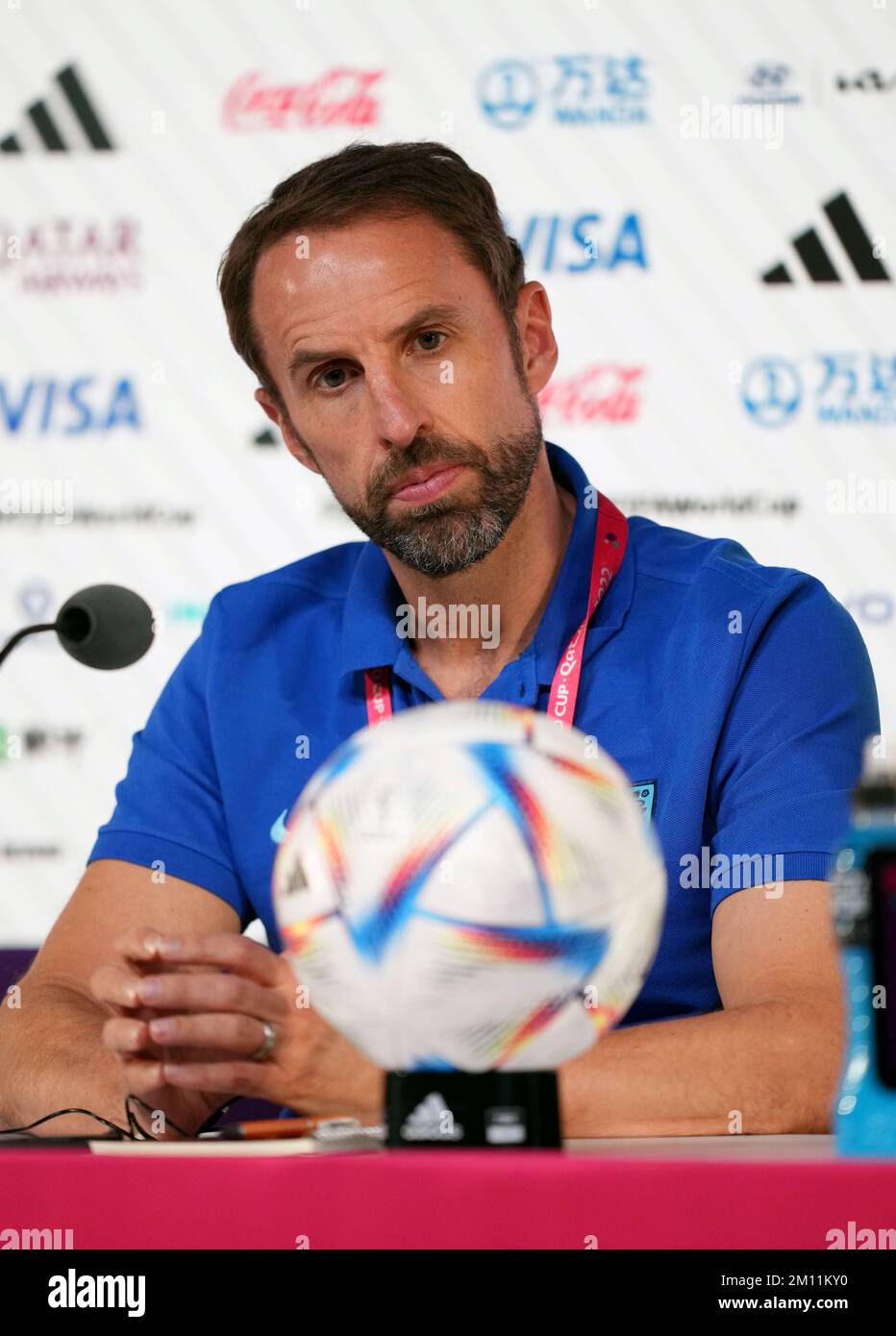 England manager Gareth Southgate during a press conference at the Main ...