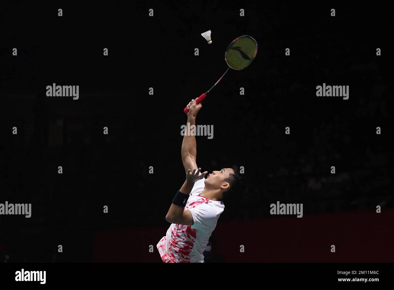 Jonathan Christie of Indonesia seen in action during the Badminton ...