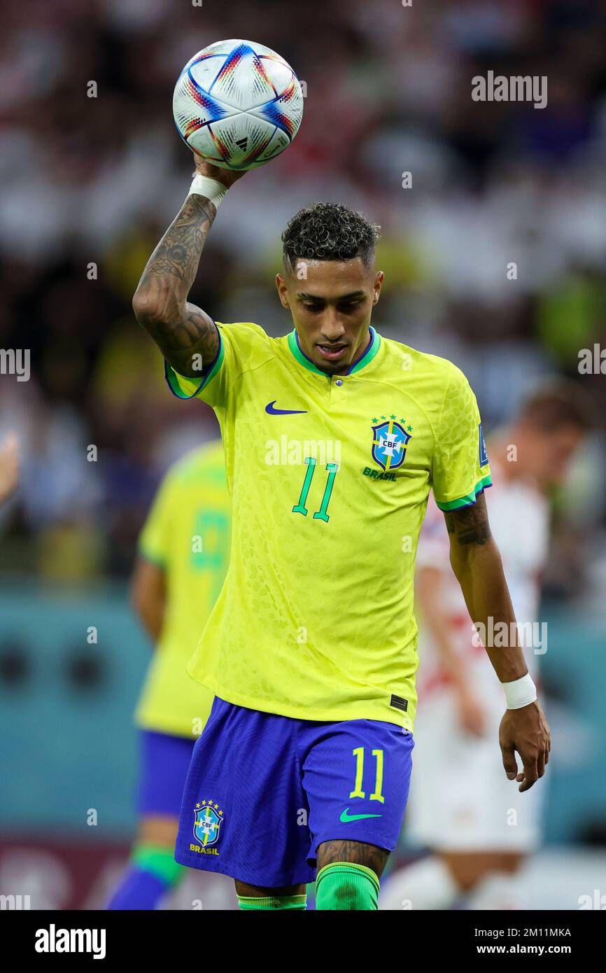 Doha, Qatar. 09th Dec, 2022. Raphinha Brazil player during a match ...