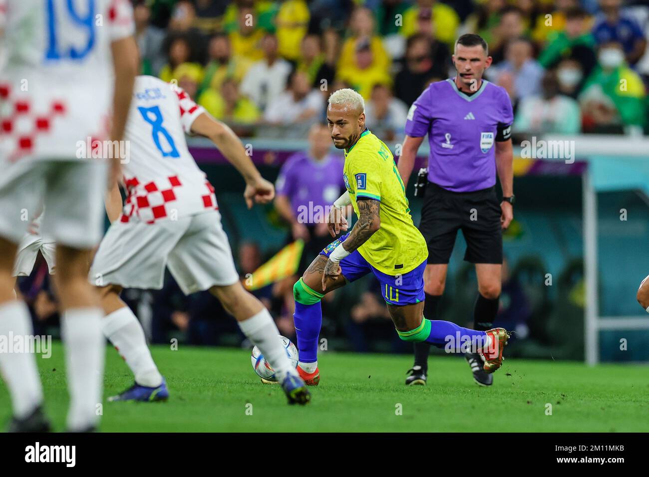 Doha, Qatar. 09th Dec, 2022. Neymar Brazil player during a match ...