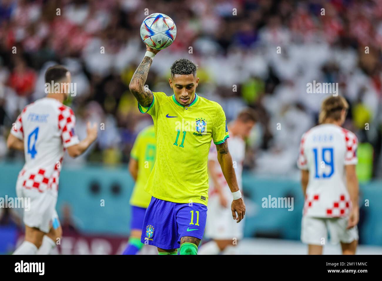 Doha, Qatar. 09th Dec, 2022. Raphinha Brazil player during a match ...