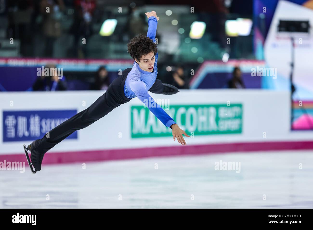 Nikolaj Memola of Italy competes during DAY1 - JR MEN S.P. ISU Grand ...