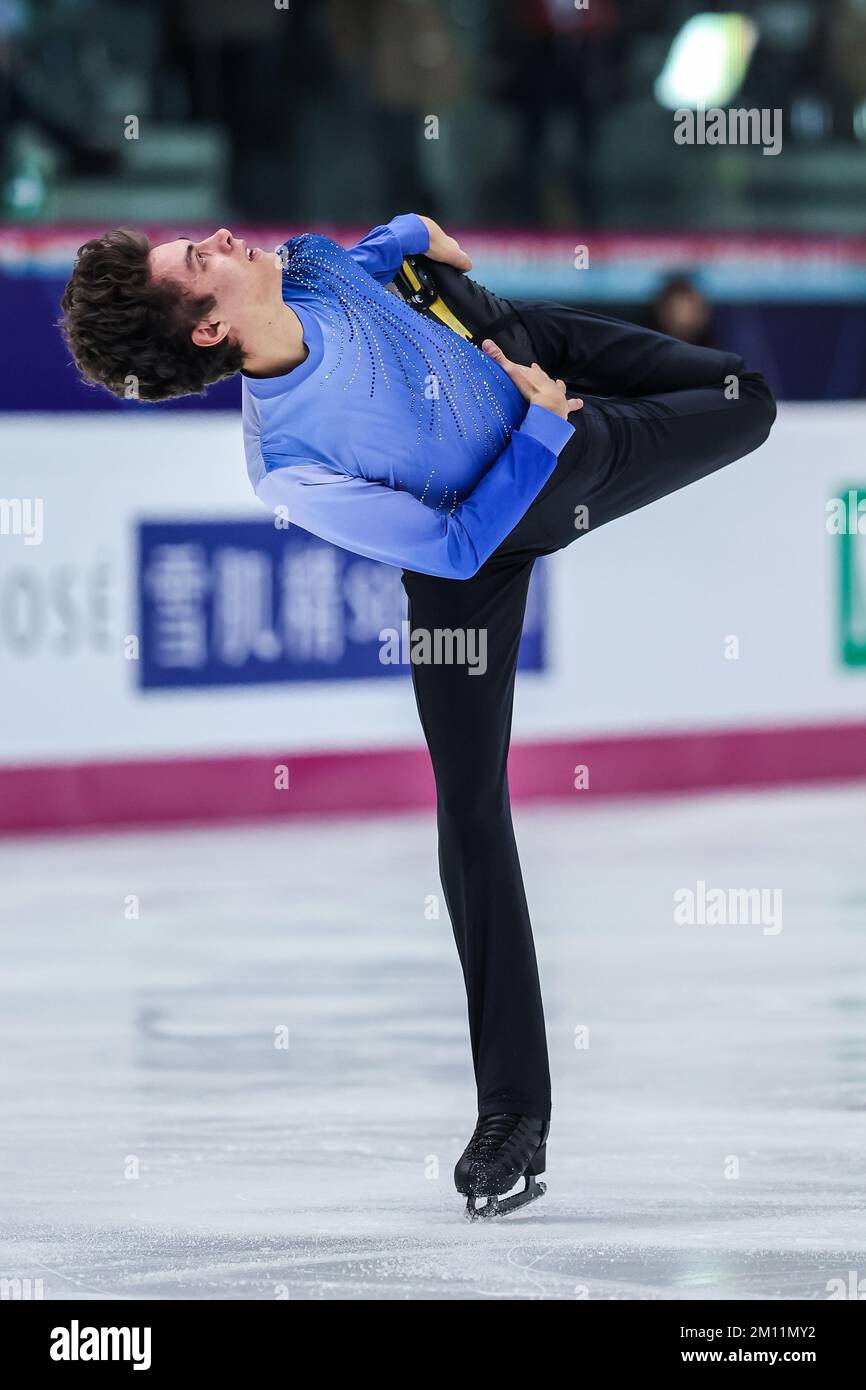Nikolaj Memola of Italy competes during DAY1 - JR MEN S.P. ISU Grand ...