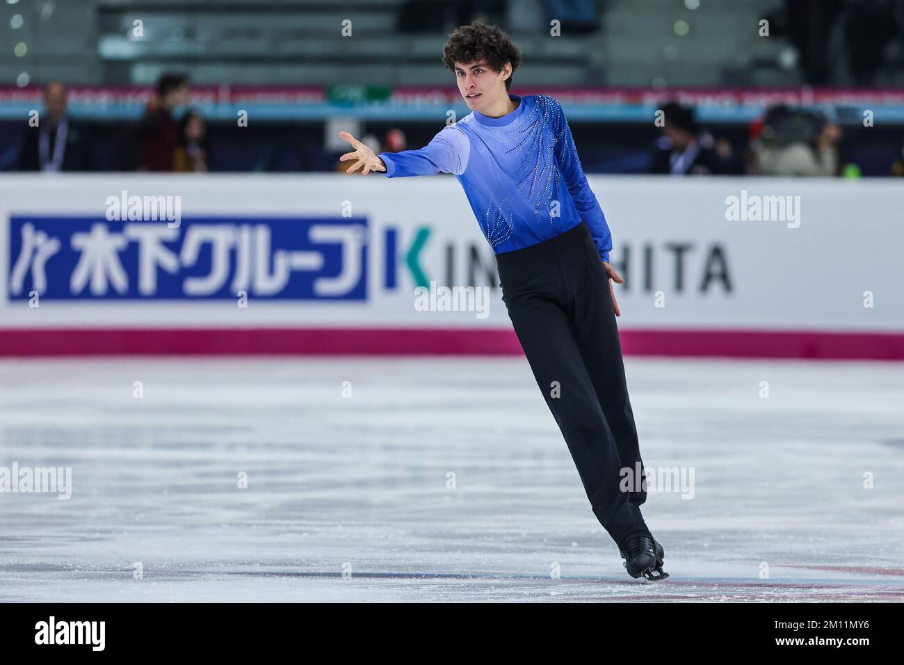Nikolaj Memola of Italy competes during DAY1 - JR MEN S.P. ISU Grand ...