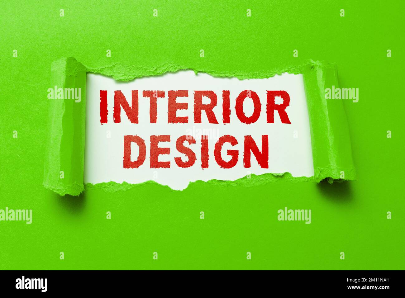 Conceptual display Interior Design. Word Written on the art of ...