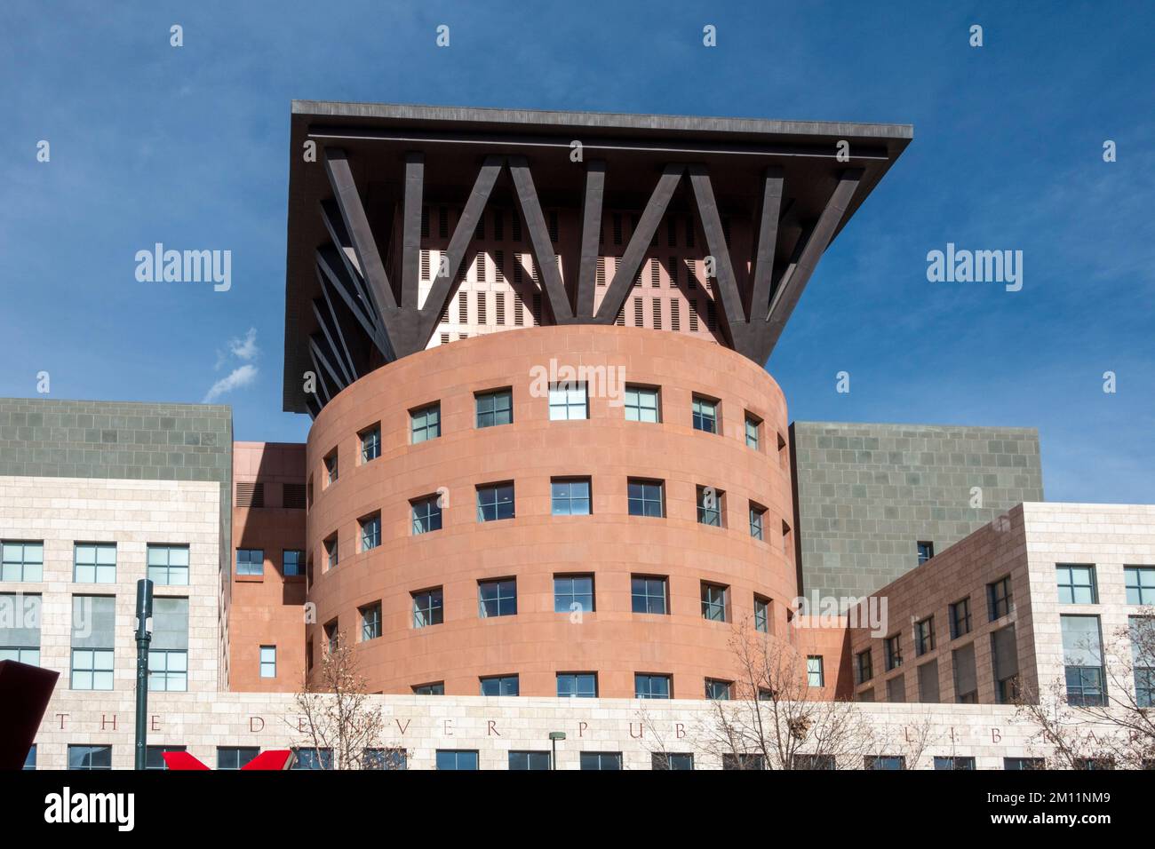 main facade, Denver Central Library, Colorado, USA Stock Photo - Alamy