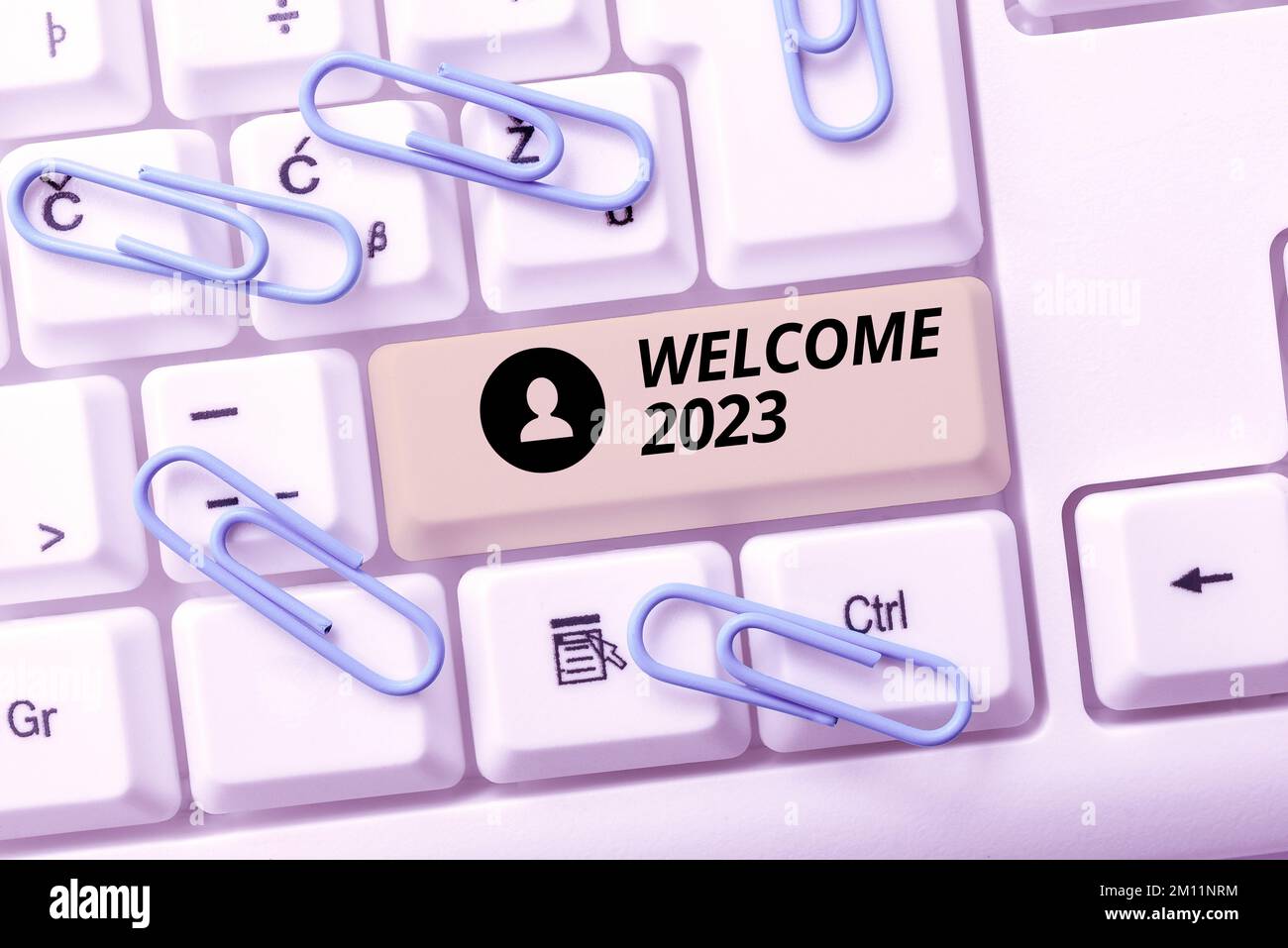 Sign displaying Welcome 2023. Business idea New Year Celebration ...