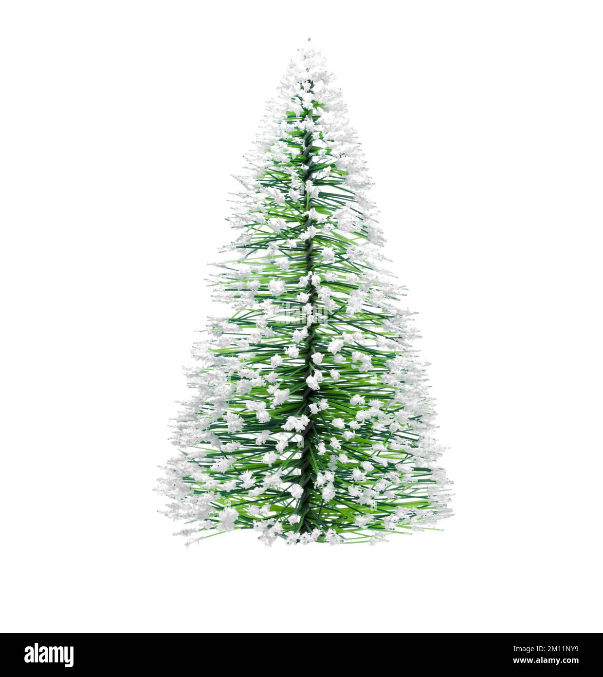 Christmas tree isolated against white background Stock Photo - Alamy