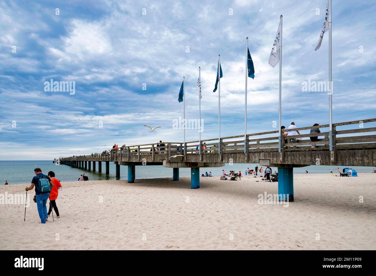 Sea bridge from the baltic resort binz hi-res stock photography and ...