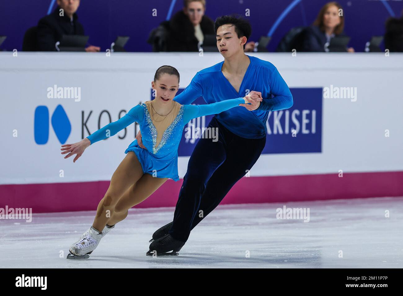 Cayla Smith and Andy Deng of United States of America competes during ...