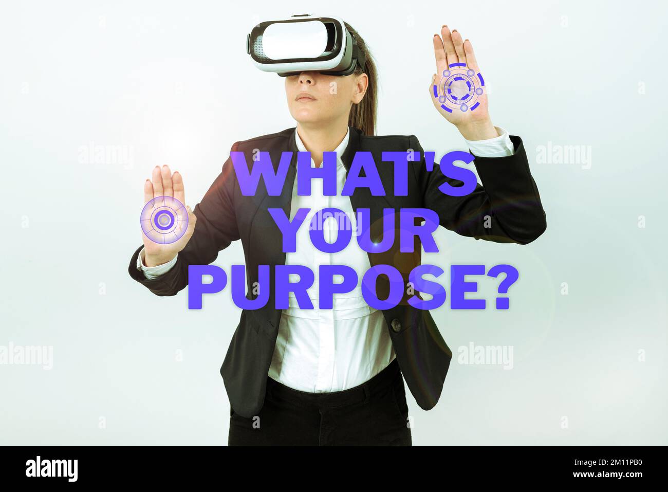 Sign displaying What's Your Purpose. Word for question to find out ...