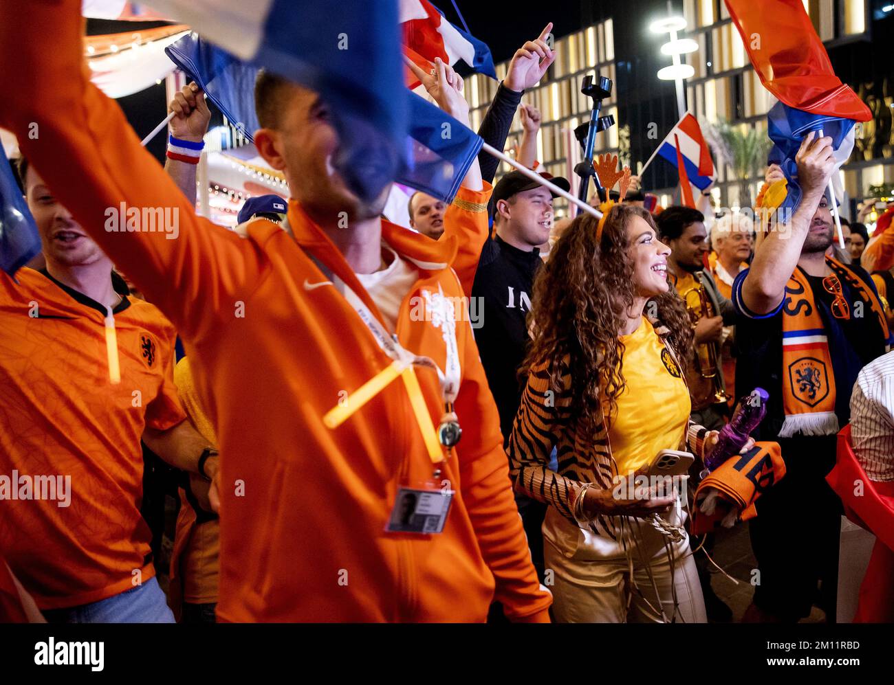 Al Daayen, Qatar. 09th Dec, 2022. AL DAAYEN - Orange fans during a fan ...