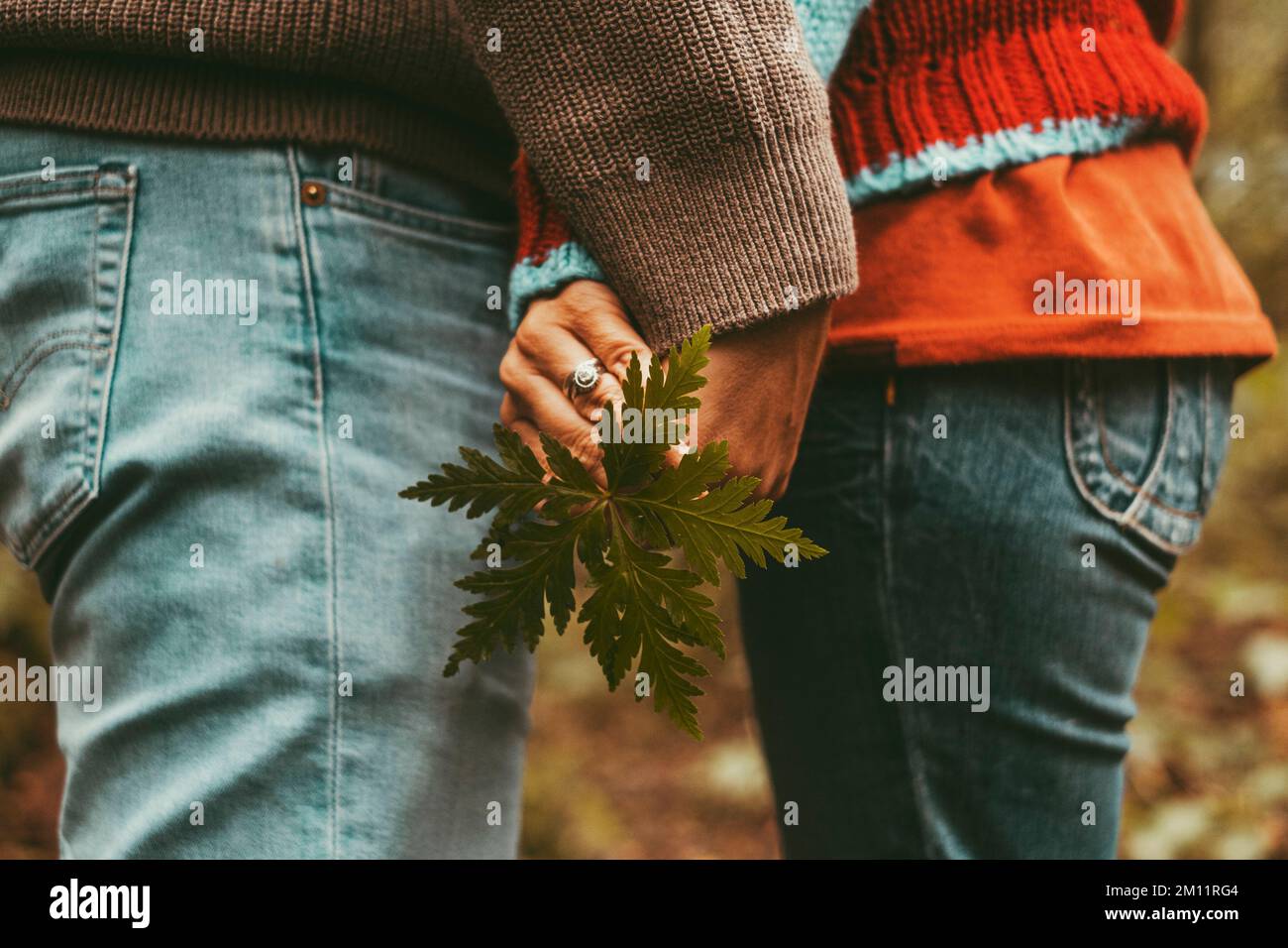 Love and nature people environment concept lifestyle. Close up of mid ...