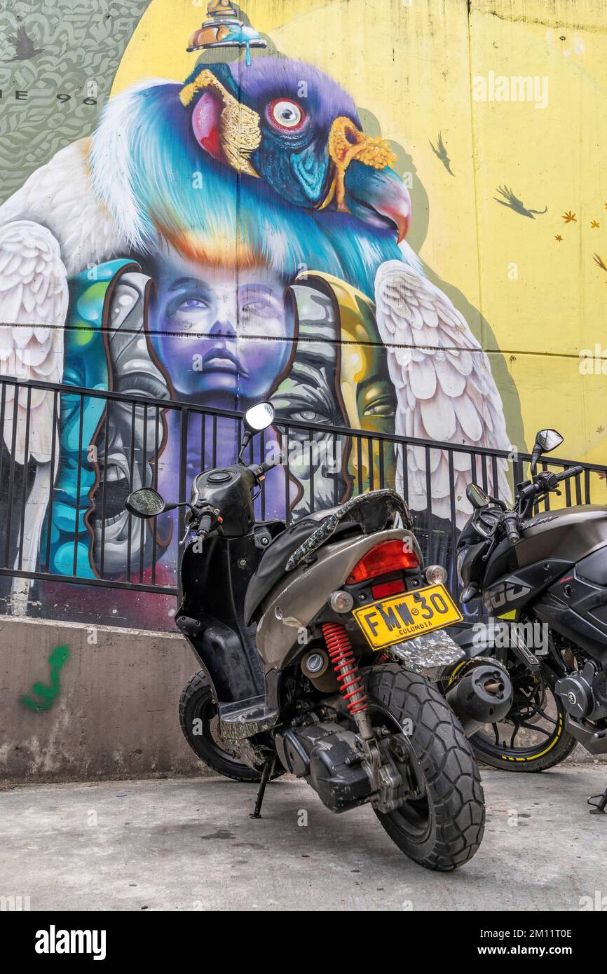 South America, Colombia, Departamento de Antioquia, Medellín, Comuna 13 ...