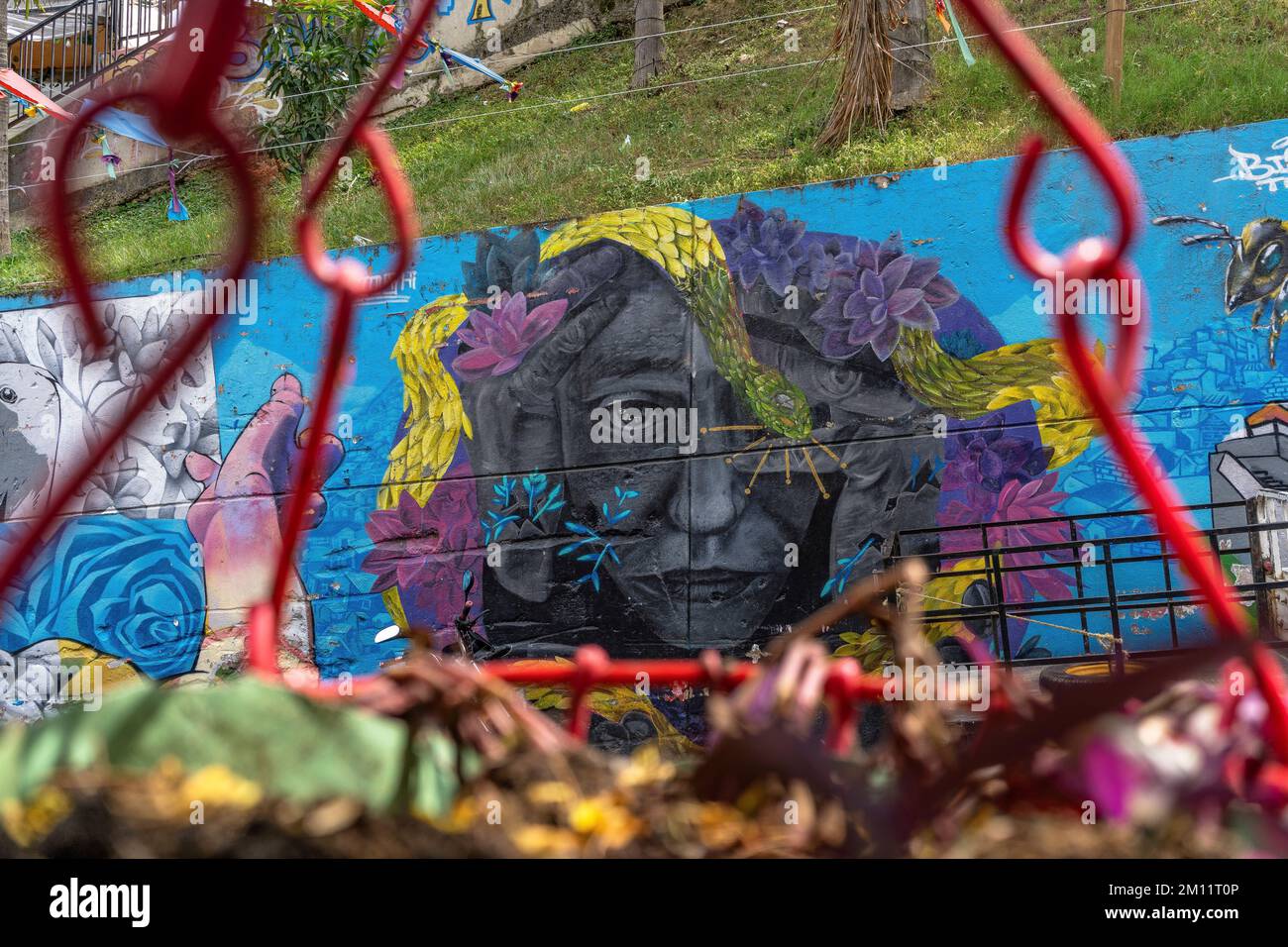 South America, Colombia, Departamento de Antioquia, Medellín, Comuna 13 ...