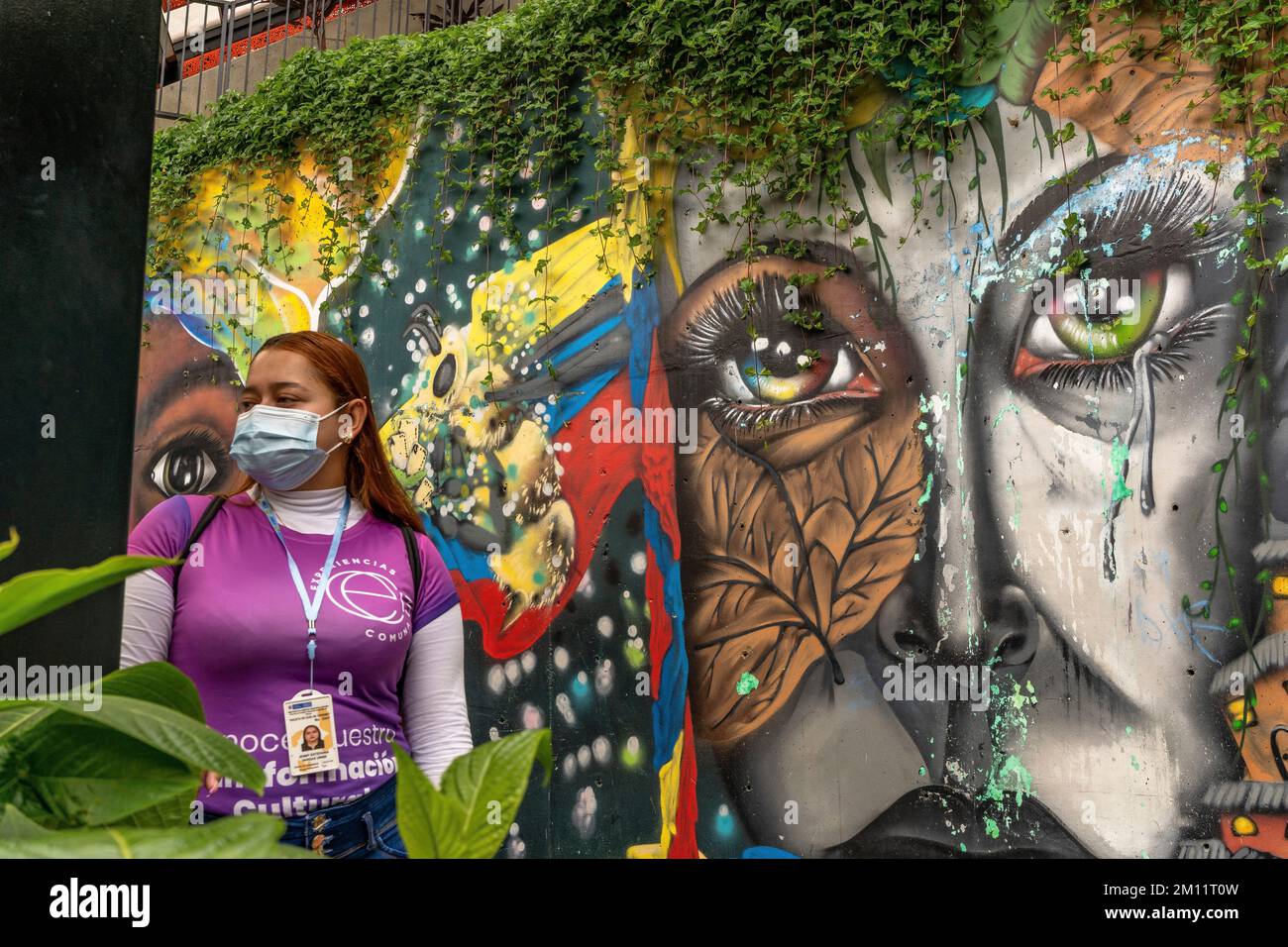 South America, Colombia, Departamento de Antioquia, Medellín, Comuna 13 ...