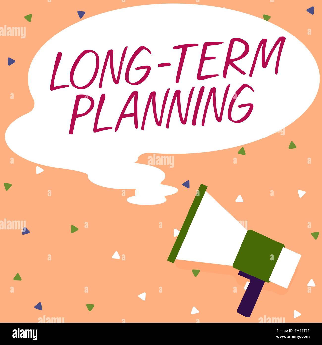 Writing displaying text Long Term Planning. Internet Concept Establish ...