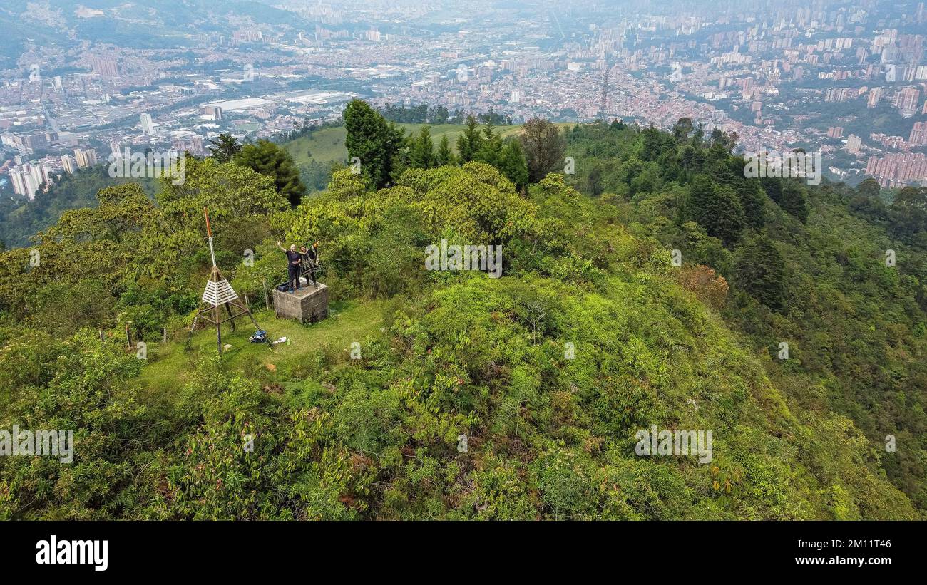 Medellin drone shot hi-res stock photography and images - Alamy