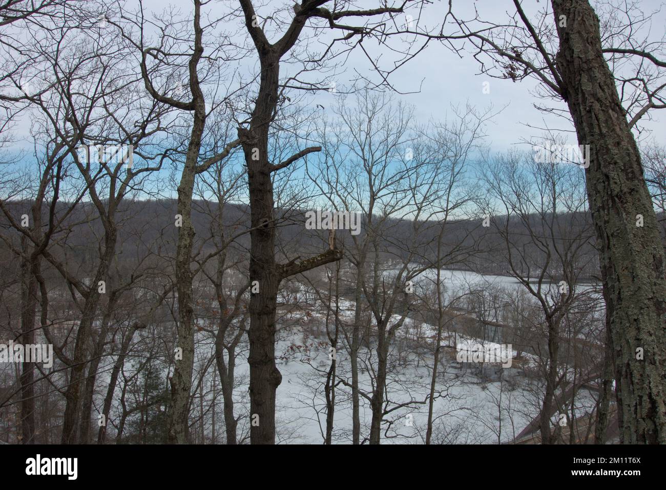 A view up the river valley at Gunpowder Falls in Maryland Stock Photo ...