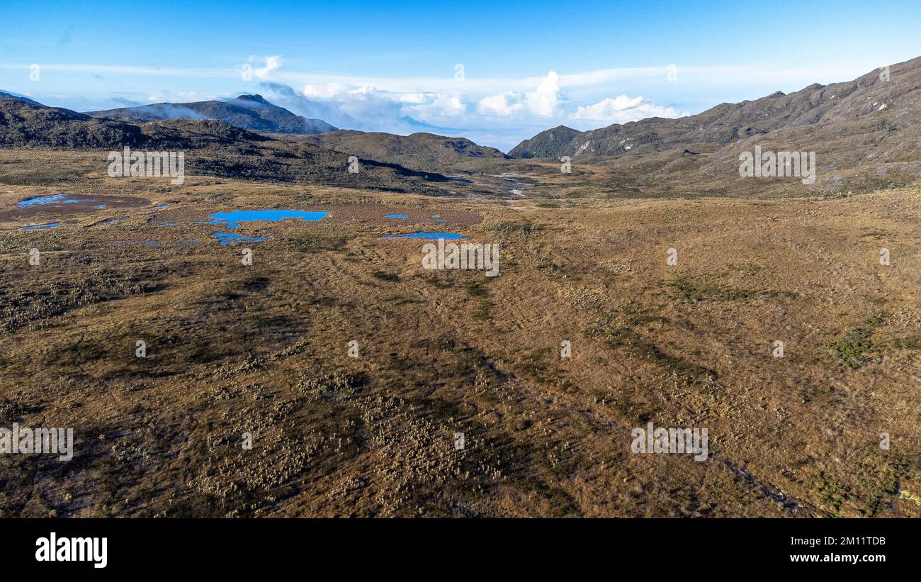Aerial view of the high plateau at ramo del sol hi-res stock ...