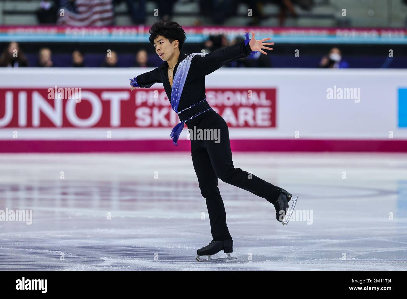 Shun Sato of Japan competes during DAY1 - MEN S.P. ISU Grand Prix of ...