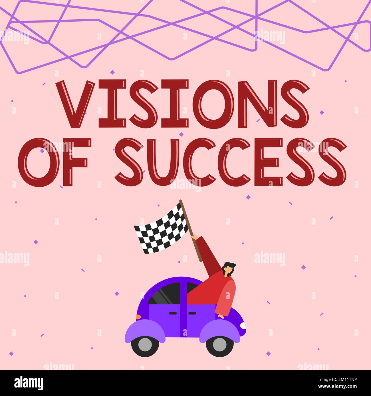 Hand writing sign Visions of Success. Concept meaning Clear End Result ...