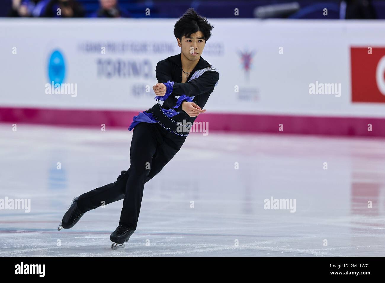 Shun Sato of Japan competes during DAY1 - MEN S.P. ISU Grand Prix of ...