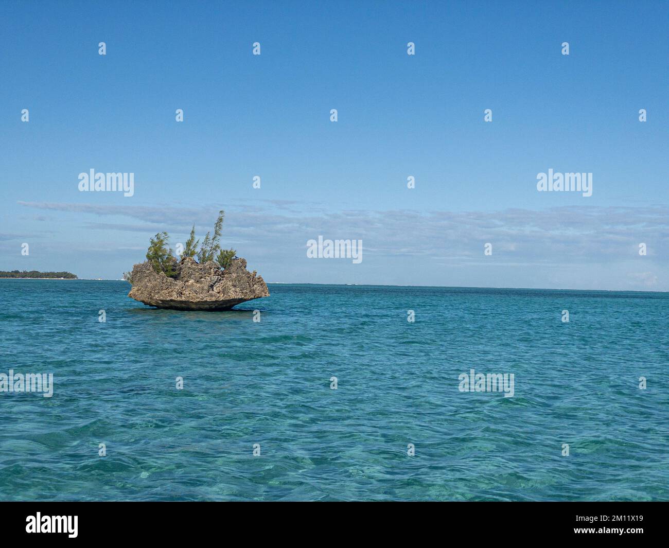 The Crystal rock is an isolated rock in the ocean of Mauritius Island ...
