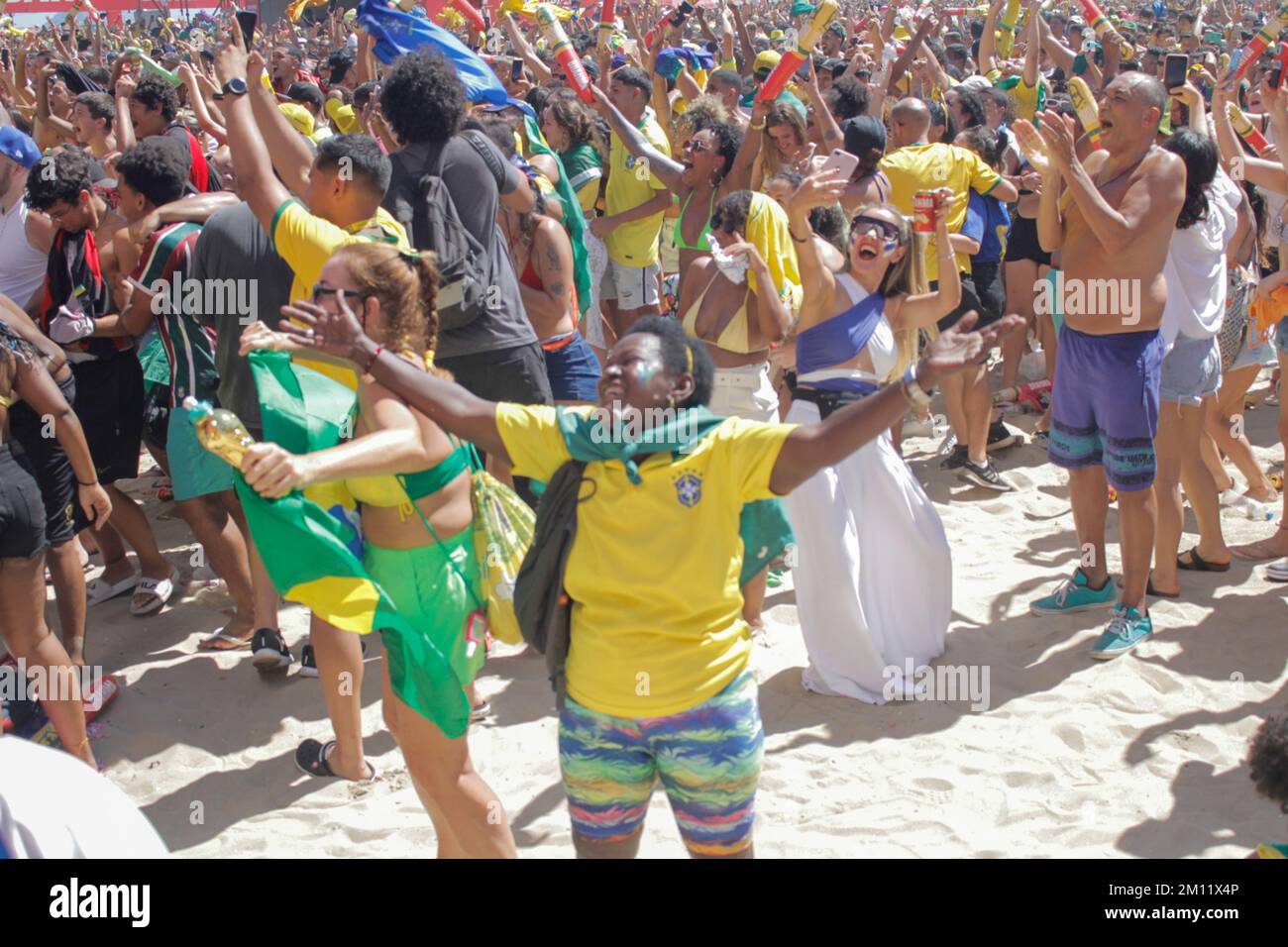Rio De Janeiro, Brazil. 09th Dec, 2022. Fans celebrating Neymar Jr's ...