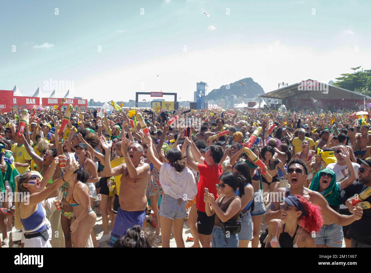 Rio De Janeiro, Brazil. 09th Dec, 2022. Fans celebrating Neymar Jr's ...